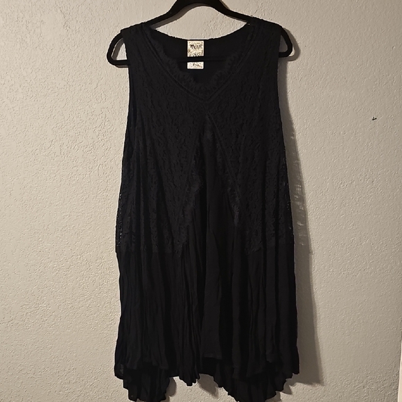 Vocal | Tops | Vocal Elegant Black Lace Tunic | Poshmark